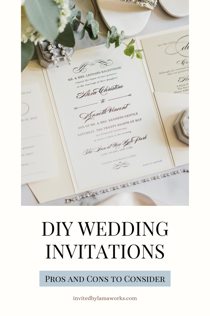 DIY Wedding Invitations - Pros and Cons to Consider | Planning Tips and ...